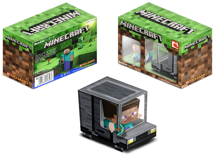Papercraft de un camión de los Minecraft. – Manualidades a Raudales